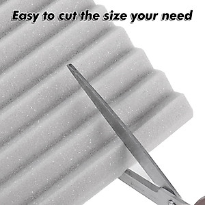 BJADE'S Window Air Conditioner Side Panels Kit,Window AC Foam Insulation Side Panels for Window AC Unit Indoor Air Conditioner Cover for Summer Winter Protection,17" x 9" x 7/8" Window Seal Panel