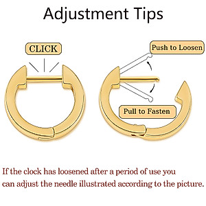 Gacimy Gold Huggie Earrings for Women 14K Real Gold Plated, Small Gold Hoop Earrings Cartilage Ear Cuff for Women, Yellow Gold 13MM