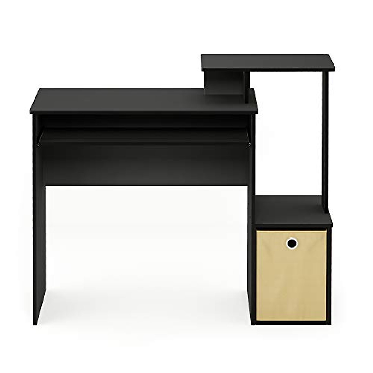 Furinno Econ Multipurpose Home Office Computer Writing Desk, Black/Brown