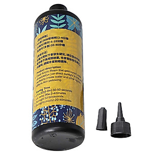 Big Bottled QIAO QIAO DIY 3rd Generation UV Resin Clear Hard, for Professional Resin Makers Fully Cured! No Tacky! (500g/17.63oz)