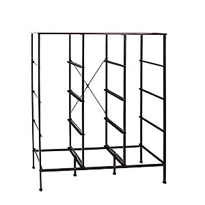 HOMOKUS Drawers Dresser with Large Capacity -Tall Fabric Storage Tower Fabric Dresser Organizer Unit, Sturdy Steel Frame, Wooden Top & Handles, Easy Pull Fabric Bins - 3 Drawers (Brown)