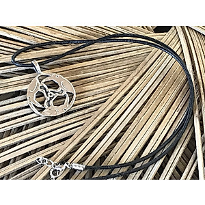 Pewter Triple Raven Poe Gothic Pendant on Leather Necklace