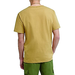 Champion, Heritage, Short-Sleeve Cotton Tee, Heavyweight Men's T-Shirt, Sandrock Left Chest C, 3X-Large