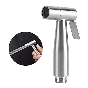 Handheld Bidet Sprayer, Portable Stainless Steel Bidet Toilet Sprayer Toilet Water Sprayer Bathroom Diaper Sprayer for Kitchen and Toilet Cleaning