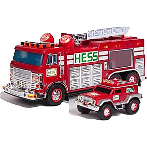 Hess 2005 Emergency Truck with Rescue Vehicle by Amerada Hess Red