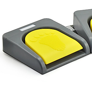 iKKEGOL USB Double 2 Foot Switch Control Pedal Video Game Customized PC Keyboard Multimedia Key Free Drive HID