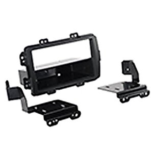 Scosche HA1718B Compatible with 2013-15 Honda Civic ISO Double DIN & DIN+Pocket Dash Kit, Models w/Nav Black