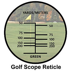 Barska Blueline 8x22 Waterproof Golf Scope Monocular with Built-in Internal Distance Reticle
