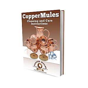 Copper Mules The Finest HandCrafted Copper Mug Unique Patented Design - Solid Brass Base and Handle - Holds 18oz