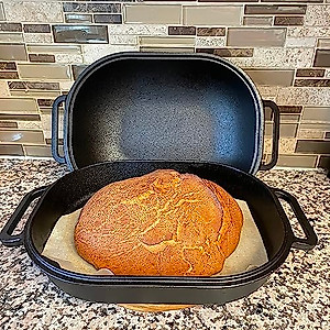 Cuisiland Large Heavy Duty Cast Iron Bread & Loaf Pan - A perfect way for baking