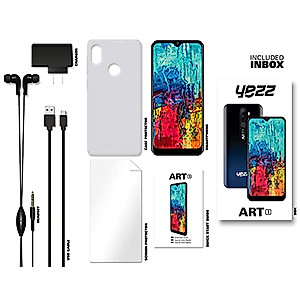 Yezz Art 1 Ocean Green – Unlocked Smartphone – 6.1 HD+ Screen – 32GB + 3GB, Android 10, 1 Year Warranty