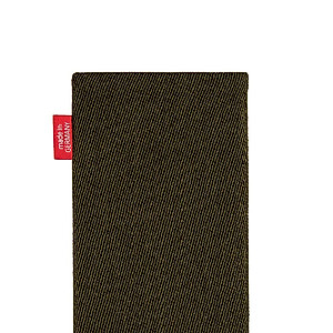 fitBAG Trachten Edelweiss Custom Tailored Sleeve for Xiaomi Redmi Note 6 Pro | Made in Germany | Fine Fabric Pouch case Cover with Microfibre Lining for Display Cleaning