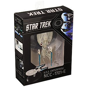 Eaglemoss Star Trek The Official Starships Collection #8: USS Enterprise E Ship Replica Toy, Multicolor