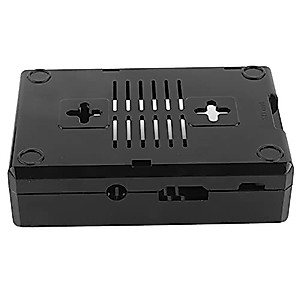 SALUTUY Protective Case for Raspberry Pi, Long Service Life Protective Shell for Raspberry Pi Four Colors Reasonable for Raspberry Pi 3B/3B+(Black)
