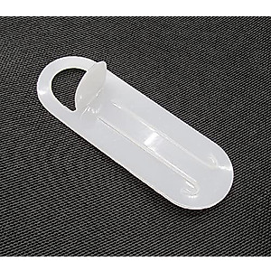 NAHANCO PB100; 2 1/2" Plastic Piggy Back Connectors for Clothes Hangers, Natural (Pack of 100)