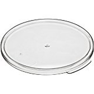 Cambro 6 & 12 Quart Clear Polycarbonate Round Food Storage Containers, One Each 6 & 12 Quart with Lids in this Bundle.