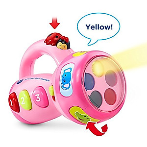 VTech Spin and Learn Color Flashlight Amazon Exclusive, Pink