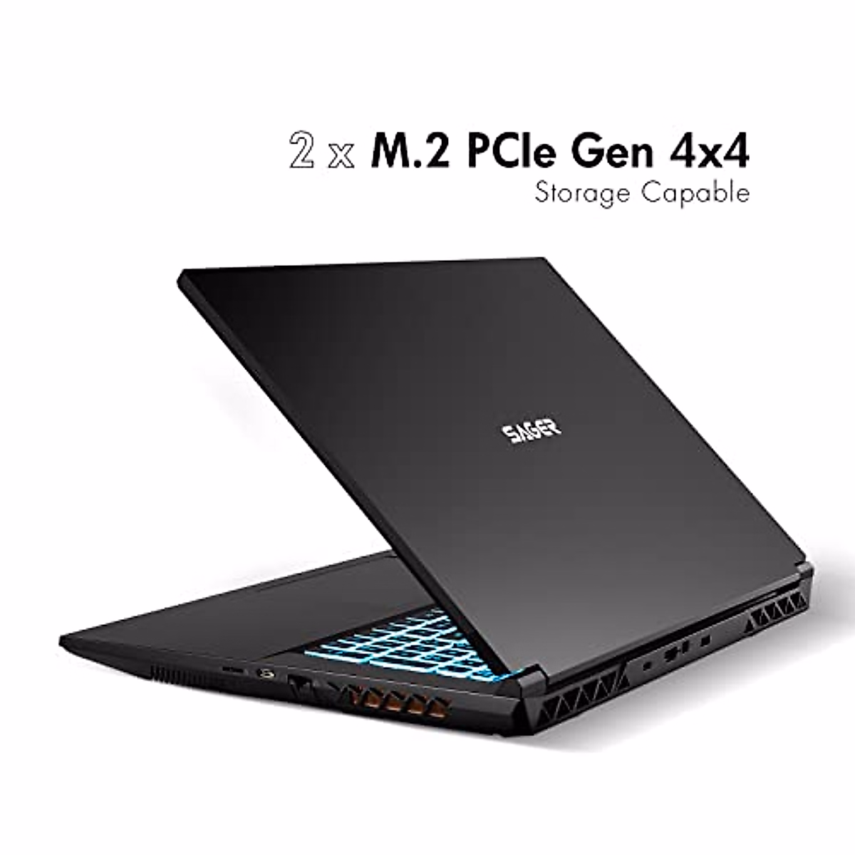 Sager 2023 NP7881E Gaming Laptop, 17.3 Inch FHD 144Hz 72% NTSC, Intel i9-13900HX, RTX 4070 8GB, 64GB RAM, 2TB Gen4 NVMe SSD, TBT 4, Win 11