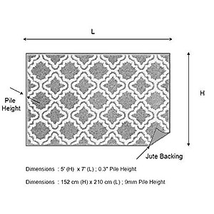 Well Woven Modern Rug Squares Multi Geometric Accent 5' x 7' Area Rug Entry Way Bright Kids Room Kitchn Bedroom Carpet Bathroom Soft Durable Area Rug