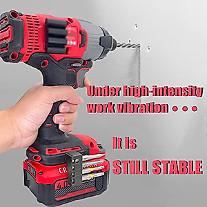 Powerful Magnet Bit Holders fit for Craftsman V20 Drill or Driver,Drill Bit Holster Storage 4 Hex Driver Bit on side of Power Drill for Easy Acces,Right Side