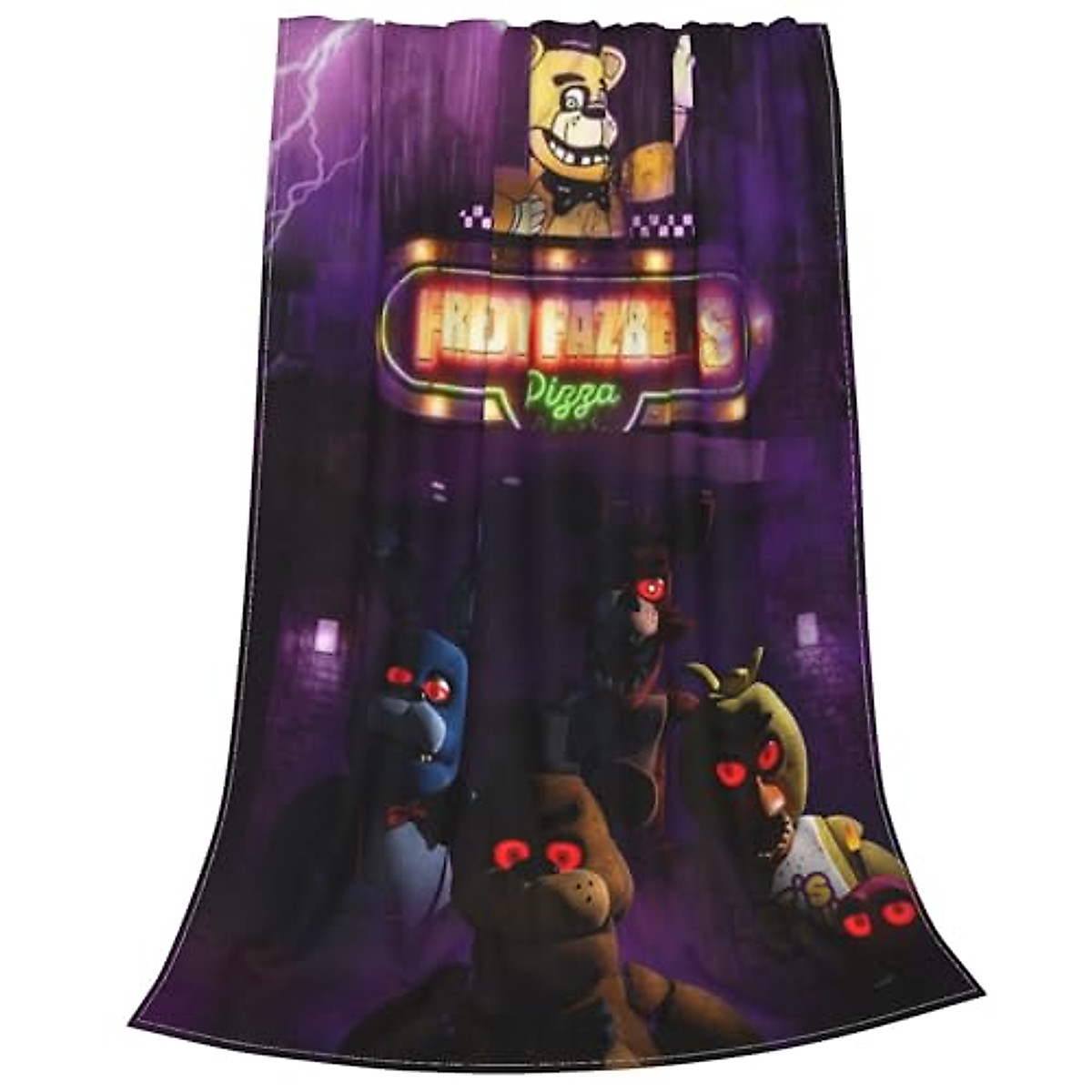 FNAF Bears Flannel Blanket Throw Plush Fleece Throw Blanket Soft Cozy Warm Lightweight for Couch,Bed and Sofa All Season