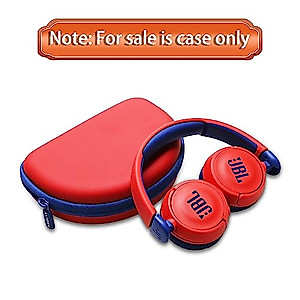 LTGEM EVA Hard Case for JBL Jr310BT, JR300BT Kids Wireless On-Ear Headphones - Red