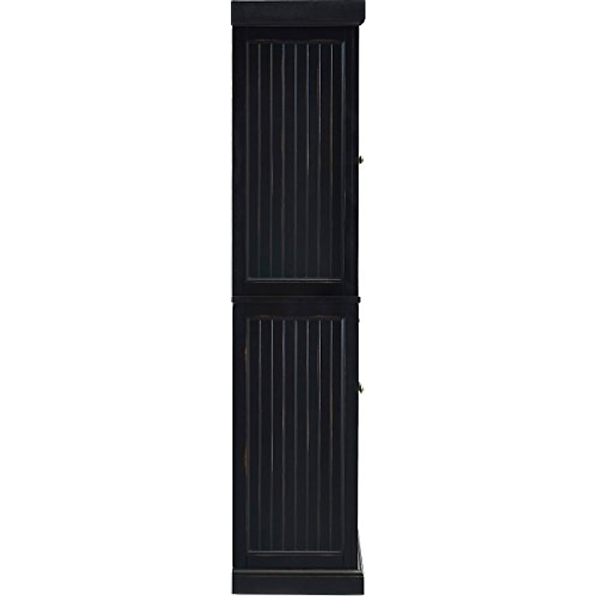 Crosley Furniture Seaside Kitchen Pantry Cabinet - Distressed Black