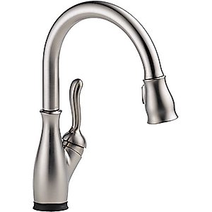 Delta Faucet Leland Touch Kitchen Faucet Brushed Nickel, Kitchen Faucets with Pull Down Sprayer, Kitchen Sink Faucet, Faucet for Kitchen Sink, Touch2O Technology, SpotShield Stainless 9178T-SP-DST