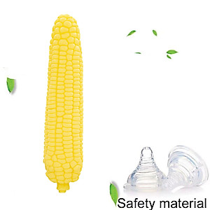 7.87 inch Corn Shape Soft Silicone Realistic Dildo Sex Toy Clitoral Dildo Anal Dildo Plug with Textures for Women Men - Corn