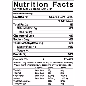 Medley Hills Farm Oat Bran 2 lbs