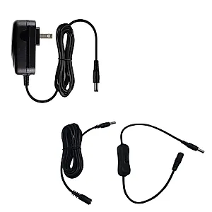 MyVolts 12V Power Supply Adaptor Compatible with/Replacement for Fostex FR-2LE CF Field Recorder - US Plug with Extension and ON/Off Switch