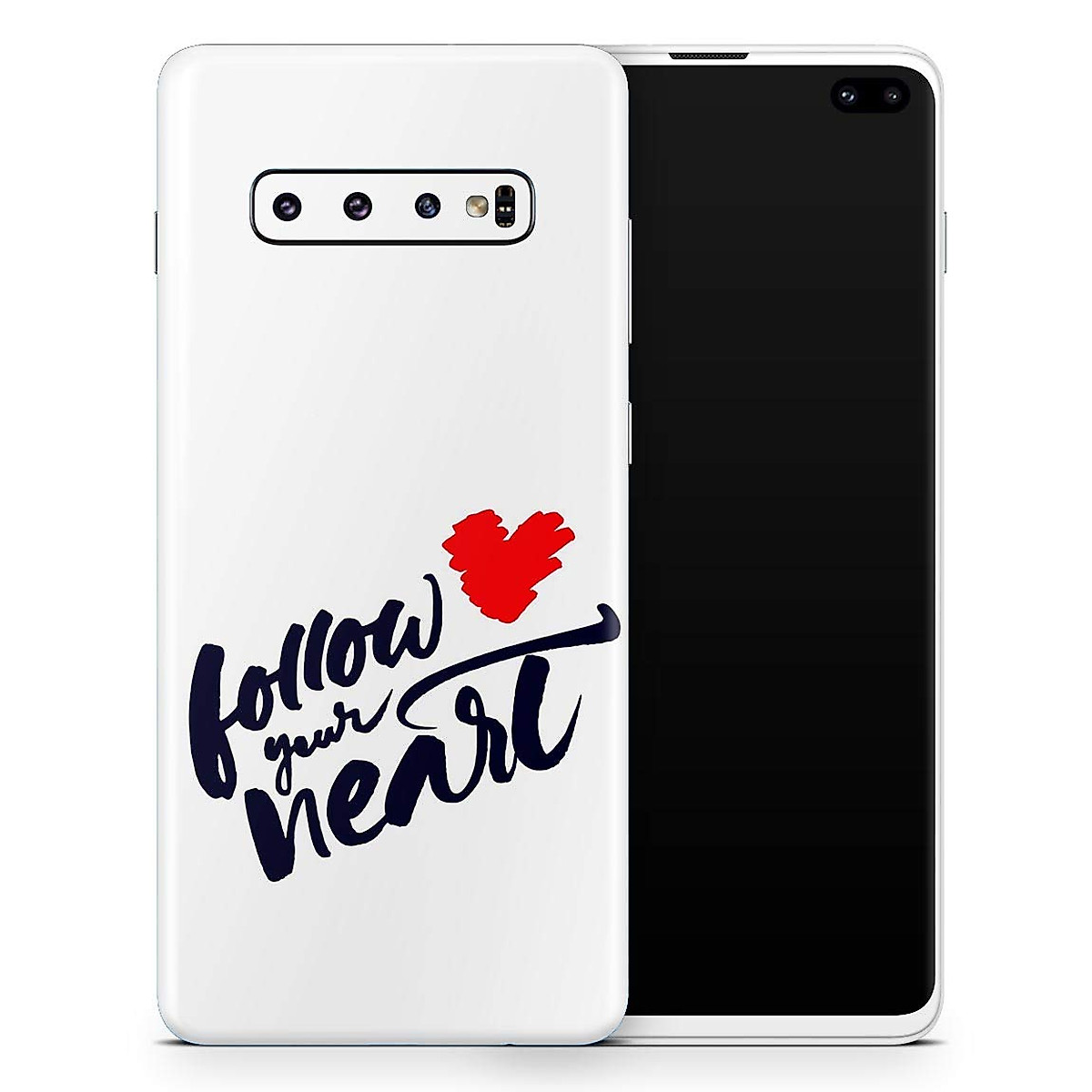 DesignSkinz Follow Your Heart V3 Protective Vinyl Decal Wrap Skin Cover Compatible with The Samsung Galaxy S20 (Screen Trim & Back Glass Skin)