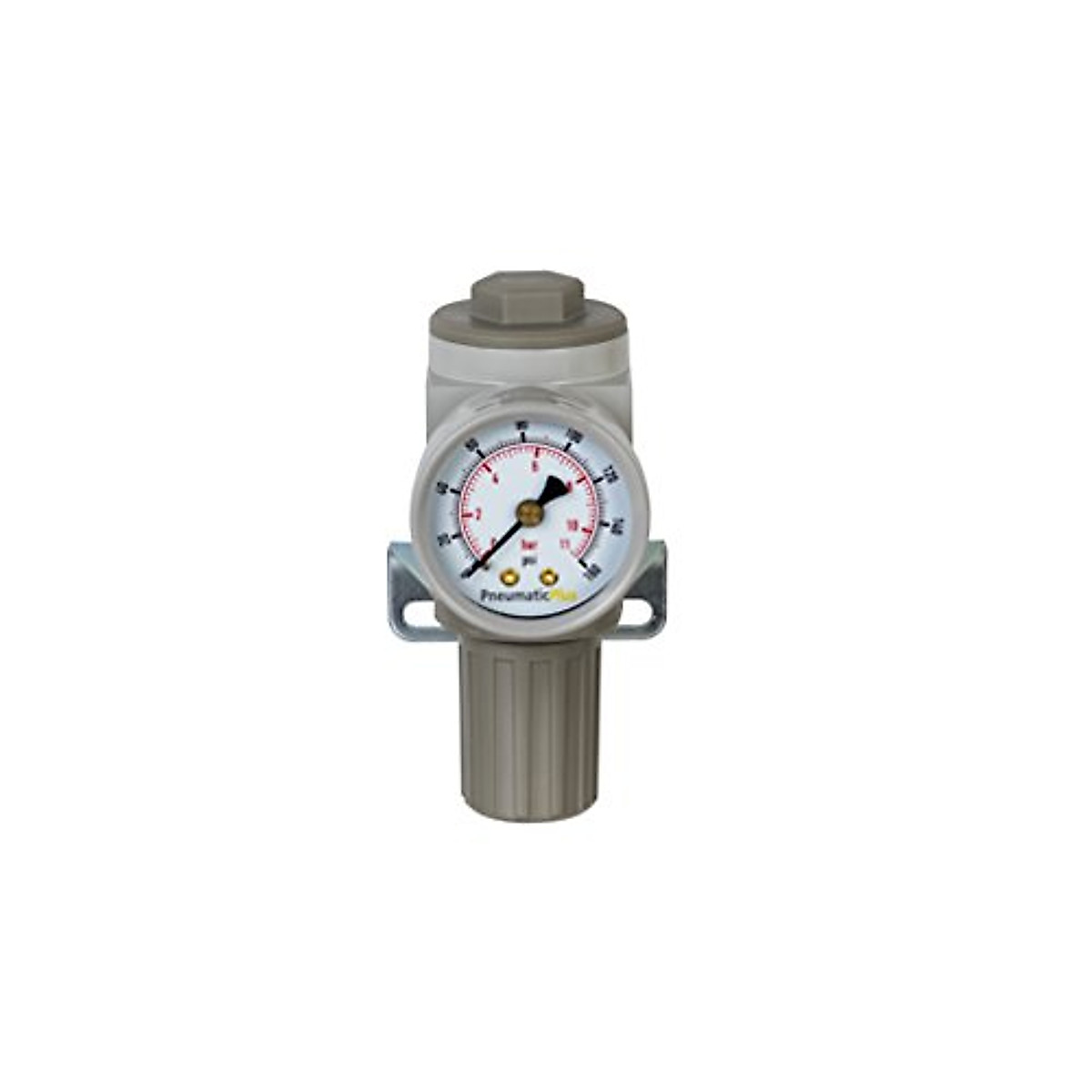 PneumaticPlus SAR2000M-N02BG Miniature Air Pressure Regulator 1/4" NPT - Gauge, Bracket