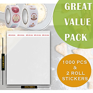 1000 Count 4×6 Resealable Cellophane Bags Self Adhesive, Clear Bag with Thank You Stickers for Cookie, Gifts, Favors, Cards, Candy and Products
