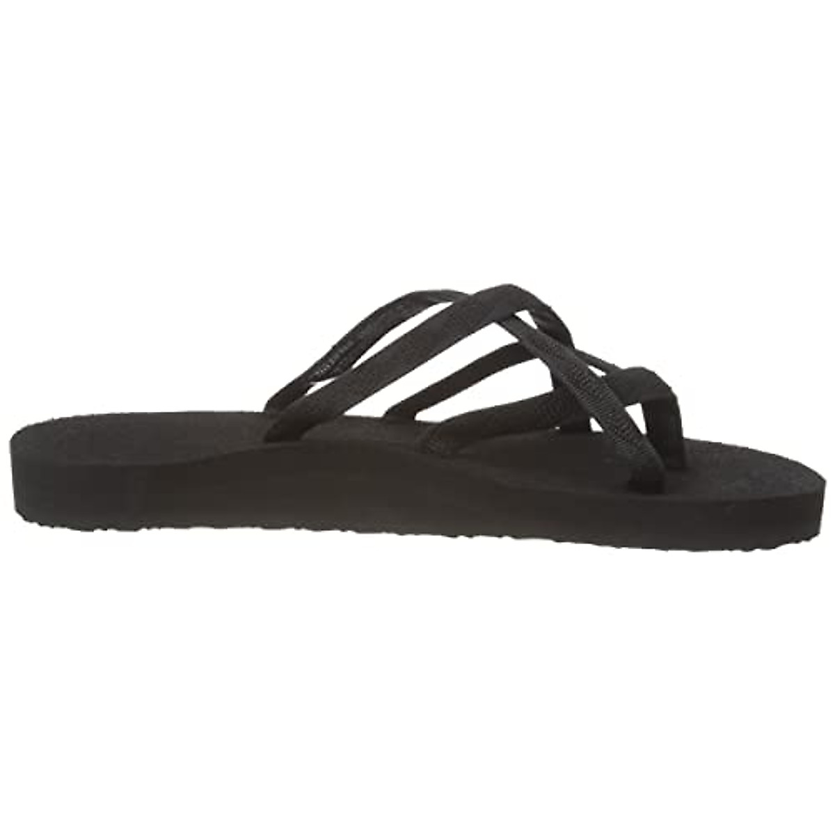 Teva Women's Olowahu Flip-Flop - 9 B(M) US - Mix Black on Black
