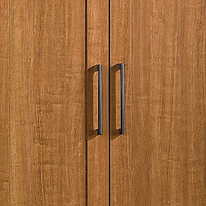 Sauder 411802 HomePlus Wardrobe/Storage Cabinet, L: 28.98" x W: 20.95" x H: 71.18", Sienna Oak finish