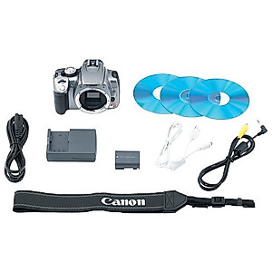 Canon Digital Rebel XT DSLR Camera with EF-S 18-55mm f/3.5-5.6 Lens (Silver-OLD MODEL) (Renewed)