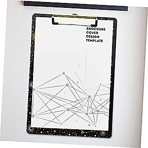 NUOBESTY Plastic Folders Exam Pattern Teacher Office Holder Profile Clip for Low Fashion Document Writing Paper Case Convenient Clipboards Letter Size Portable Clipboard Conference