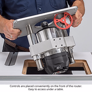SpinRite Router Motor for Router Lifts and CNC, 3.25HP, Soft Start, Variable Speed, Easy Mount 4.2" Body, Includes Pair of ER20 Collets (1/2" & 1/4"), Collet Nut, Offset Wrench Set