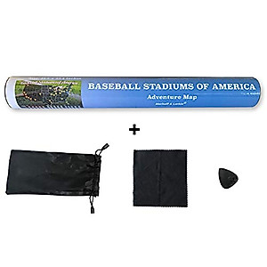 Baseball Stadiums of America Scratch Off Map | Lists National & Major League Teams | MLB Ballpark Wall Poster, Bucket List, & Tracker of Visited Parks | Gift for Baseball Enthusiasts & Sport Fans