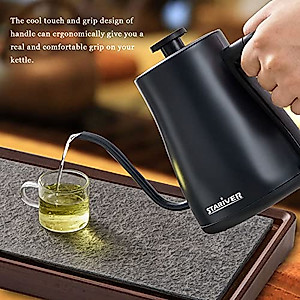 Stariver Electric Kettle Gooseneck Kettle, 1.2L Water Kettle, BPA-Free, Pour Over Tea Pot Stainless Steel for Coffee & Tea with Fast Heating, Auto-Shut Off and Boil-Dry Protection Tech, Dark Blue