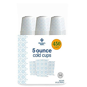Member's Mark Printed Paper Bath Cold Cup, 5 Ounce (450 Count)
