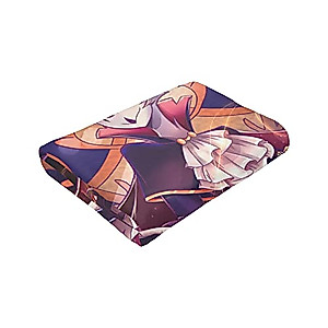 Woodyotime Hell&uva Bo-ss Stolas X Blitzo Throw Blanket Air Conditioning Flannel Blankets Bedding Living Room 80"X60"