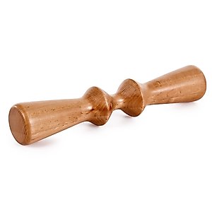 Earthlite Wooden Massage Back Roller - Deep Therapeutic Massage Tool, Back Pain Relief & Trigger Point Release (15”)