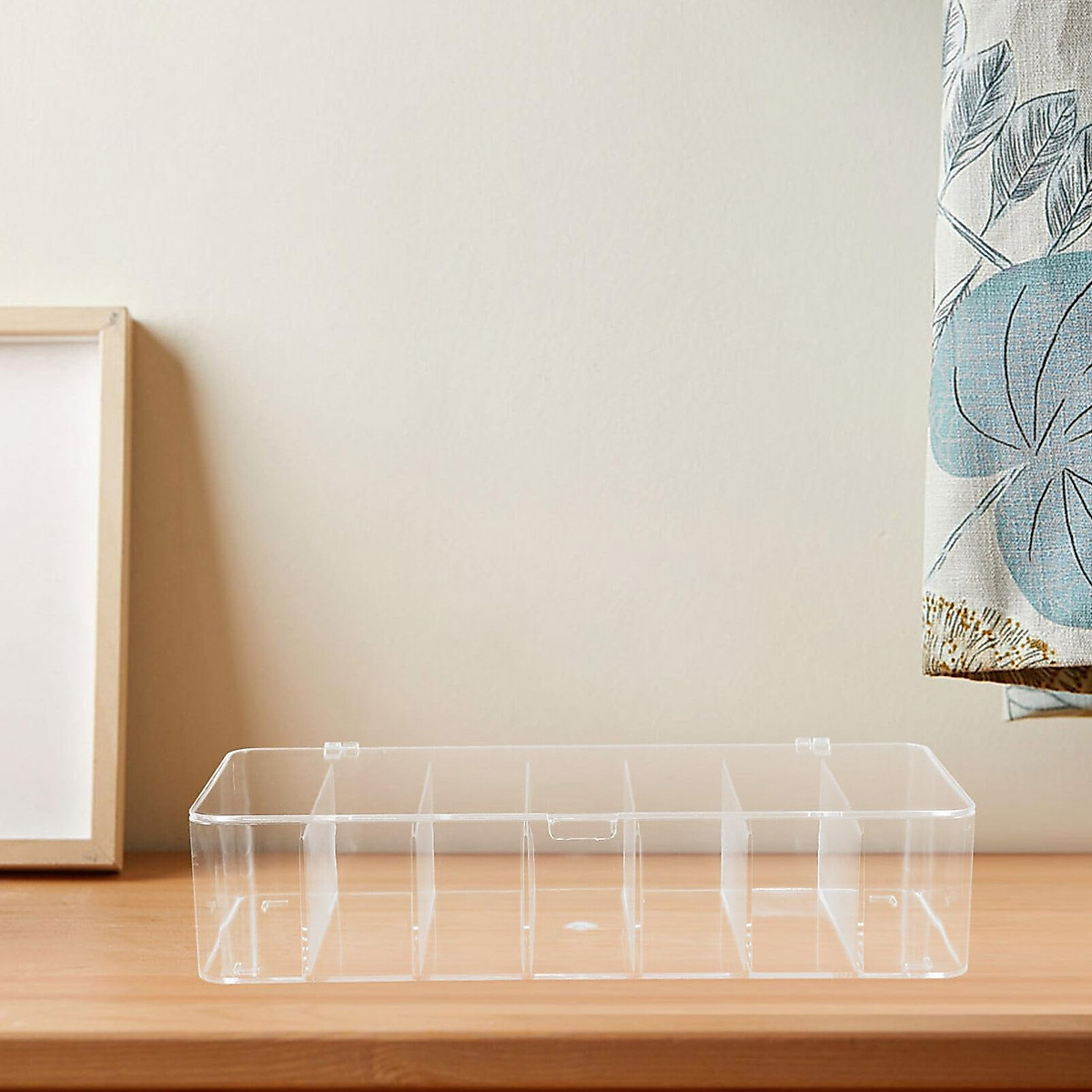 UPKOCH Tea Bags Tea Bag Holder Organizer Clear Acrylic Sugar Packets Storage Bin Box Coffee Bags Containers for Coffee Station Kitchen Cabinet Counter Top Pantry