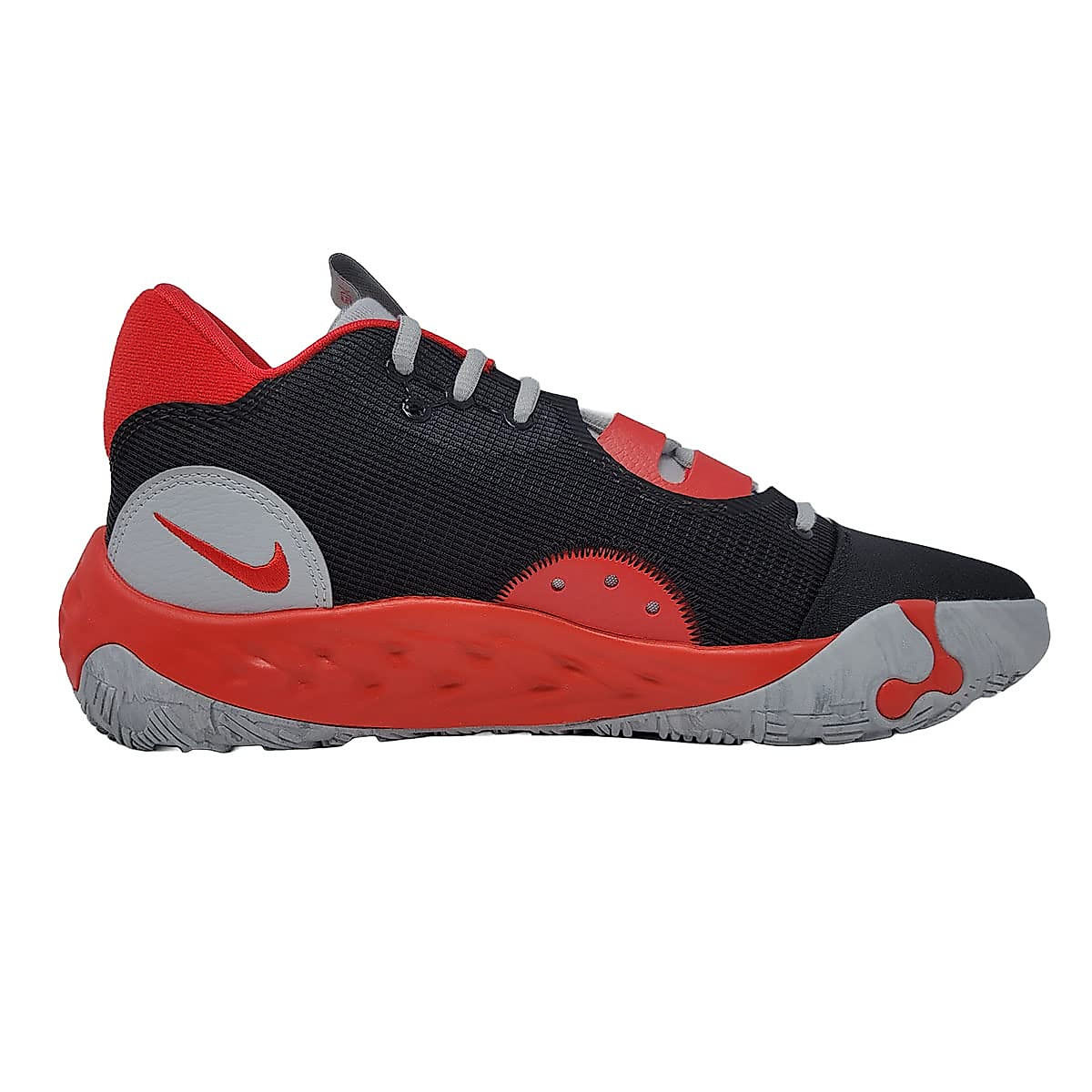 Nike PG 6 Paul George Men's Basketball Shoes, Black/Wolf Grey-University Red, 9 M US