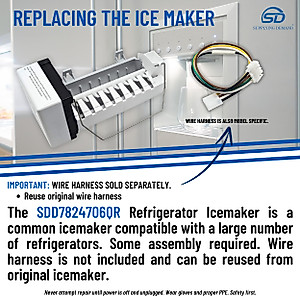 Supplying Demand D7824706Q 10549201 10563707 Refrigerator Ice Maker Replacement Model Specific Not Universal