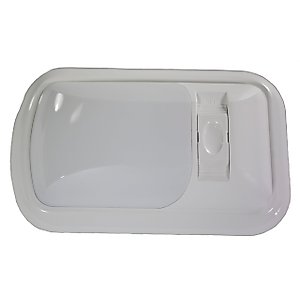 Arcon 18121 Euro Style Single Light with White Lens and White Base