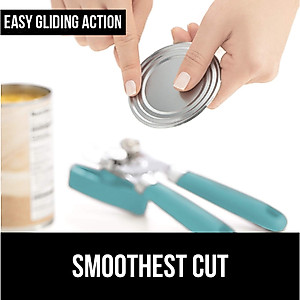 Gorilla Grip Cutting Boards Set of 3 and Manual Can Opener, Cutting Boards Are Slip Resistant, Can Opener Includes Built in Bottle Opener, Both in Turquoise Color, 2 Item Bundle