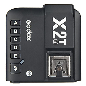 Godox X2T-S TTL Wireless Flash Trigger for Sony, 1/8000s HSS, Bluetooth Connection Supports iOS/Android App Controller, TCM Function, 5 Separate Group Buttons, New Hotshoe Locking, New AF Assist Light